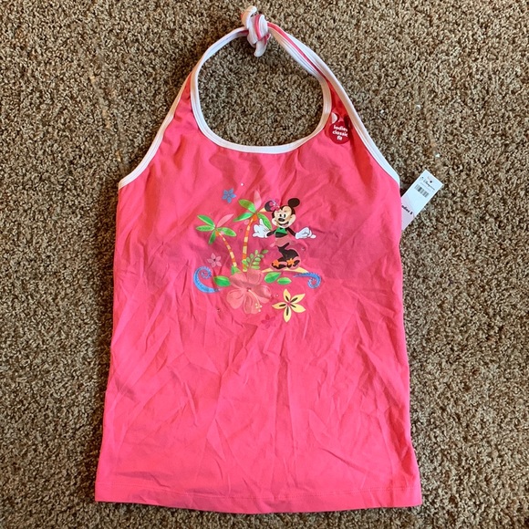 Disney | Tops | New Rare Disney Store Pink Halter Top With Build In ...